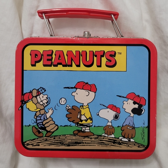 Bags | Vintage Mini Lunchbox Charlie Brown Peanuts Baseball Comic Strip | Poshmark